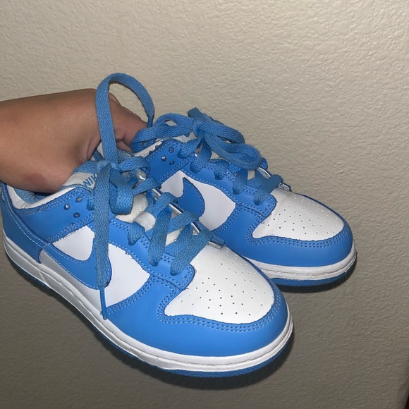 Nike | Shoes | University Blue Nike Dunk Lows Size 2 | Poshmark